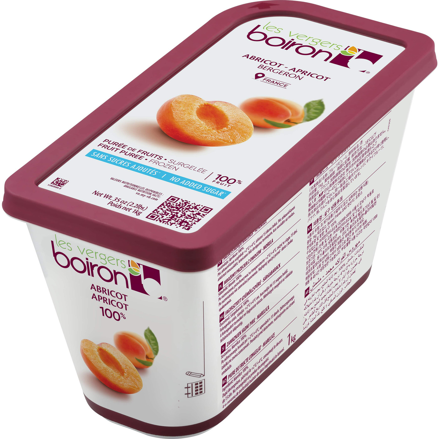 Transgourmet Österreich - Boiron Fruchtpüree Aprikose 100% tiefgekühlt 1 kg