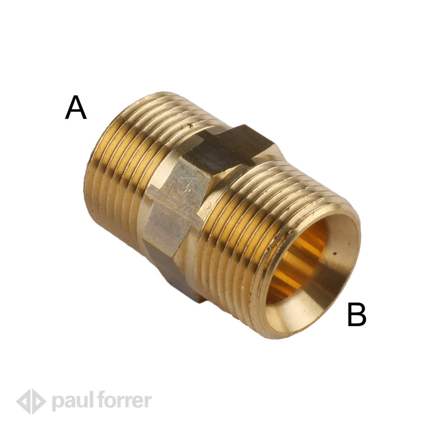 Paul Forrer AG - Verbinder M22x1.5, Ø 14 mm - AG / AG