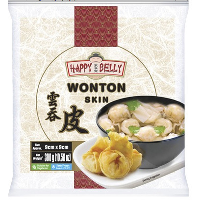 Transgourmet Österreich - Happy Belly Wonton Teig 9 cm tiefgekühlt 300 g