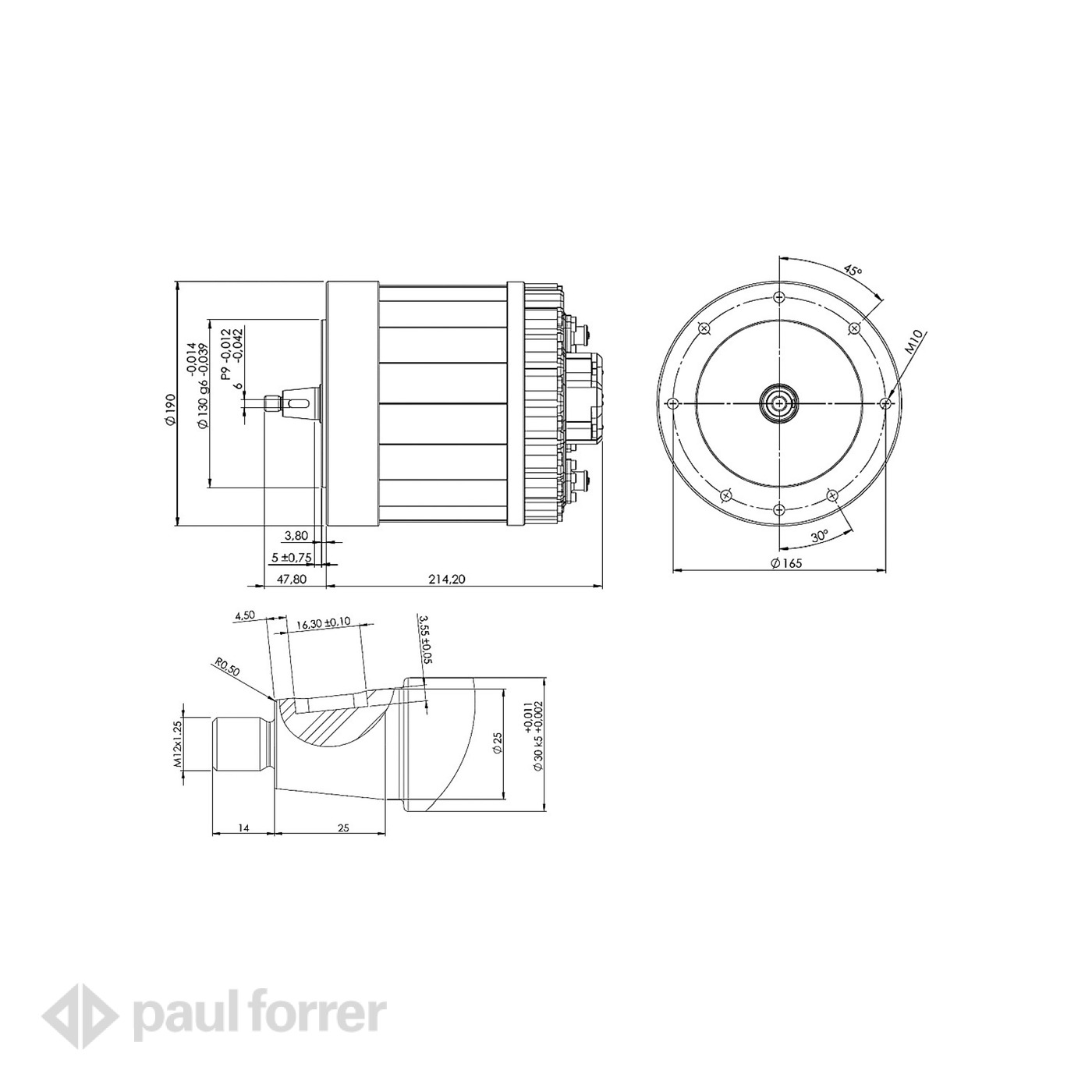 Paul Forrer AG - Elektromotor Synchron IPM - D190