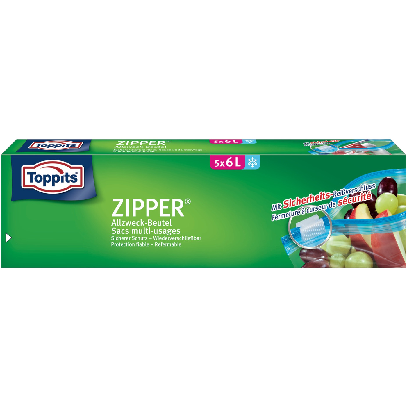 Transgourmet Österreich - Toppits Zipper Haushaltssäcke 30 x 35 cm, 6 ...