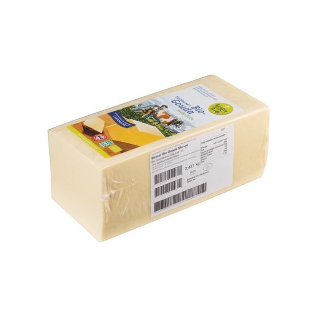 Transgourmet Österreich - besser Bio Bio Gouda 45% Fett i. Tr. ca. 2,6 kg