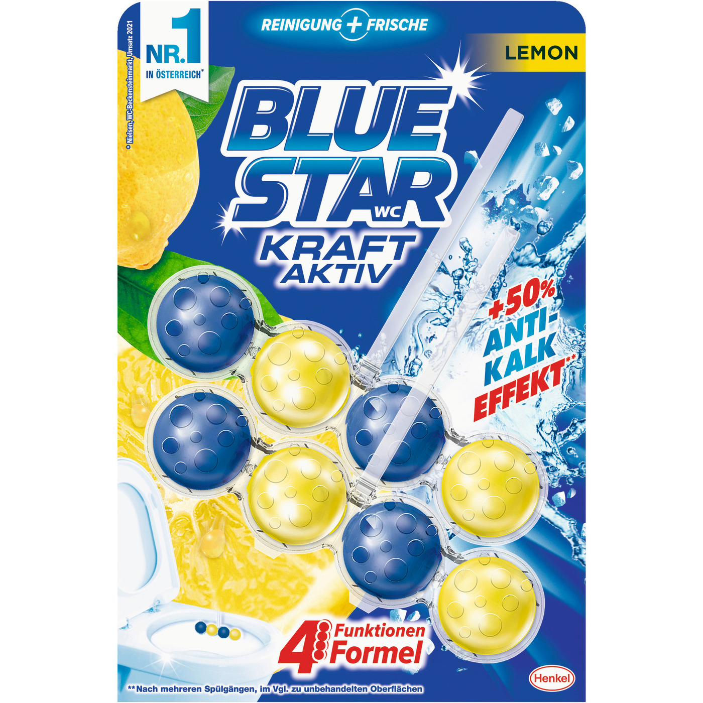 Transgourmet Österreich - Blue Star Kraft Aktiv Lemon VP WC Reiniger 2er