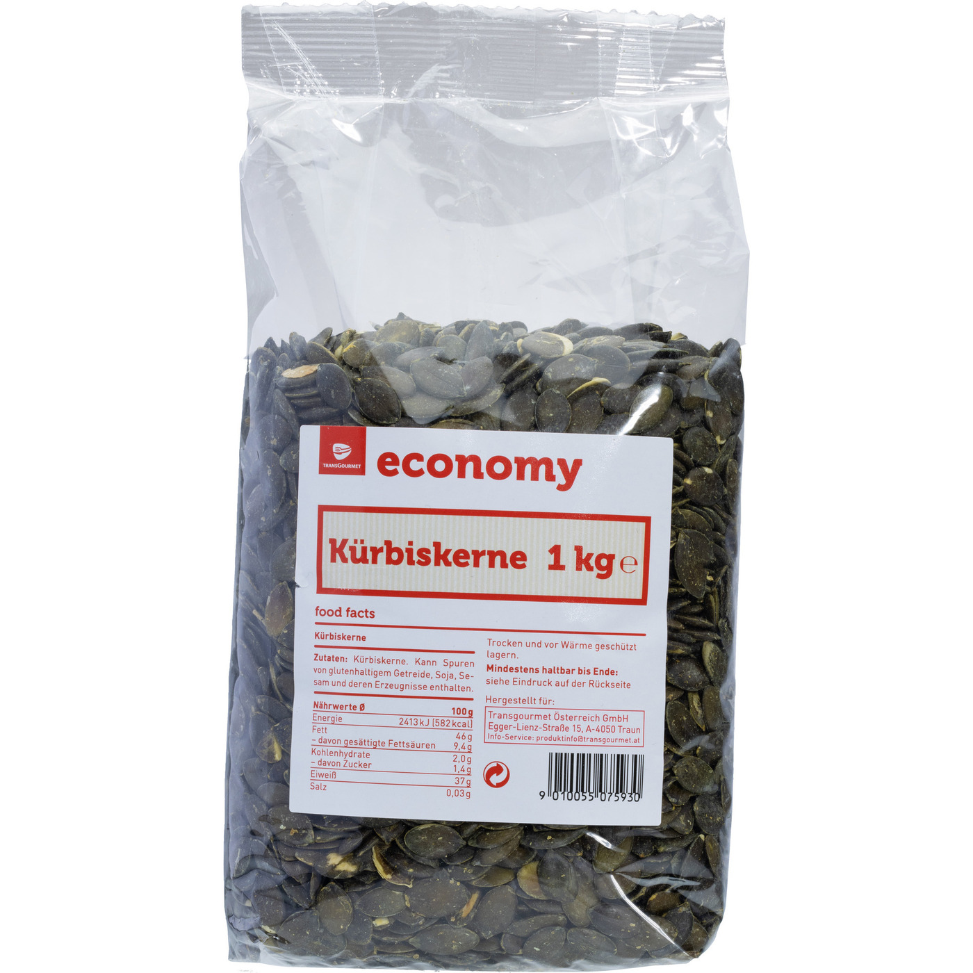 Transgourmet Österreich - Economy Kürbiskerne 1 kg
