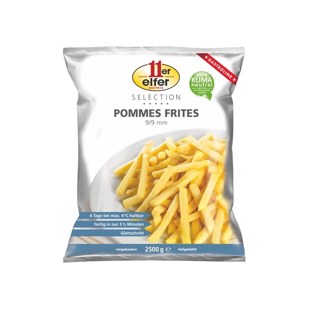 Transgourmet Österreich - 11er Pommes Frites 9 mm, tiefgekühlt 2,5 kg