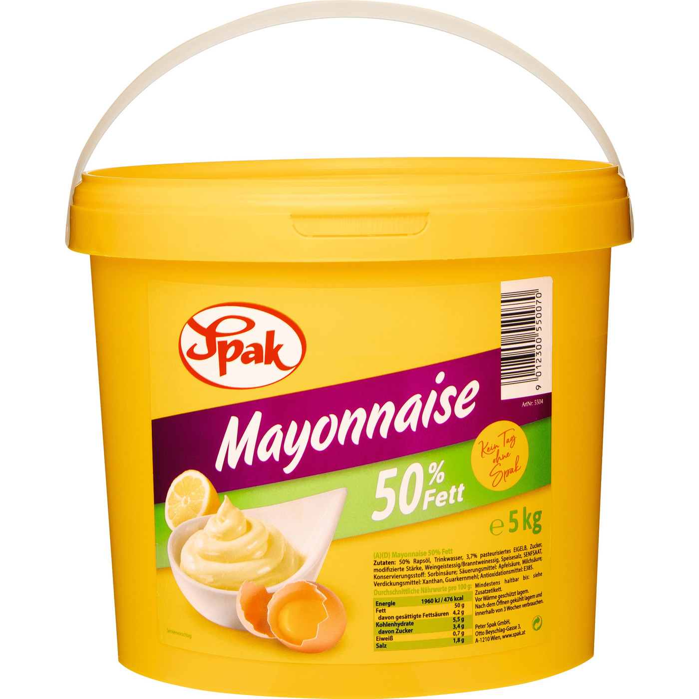 Transgourmet Österreich - Spak Mayonnaise 50% Fett 5 kg