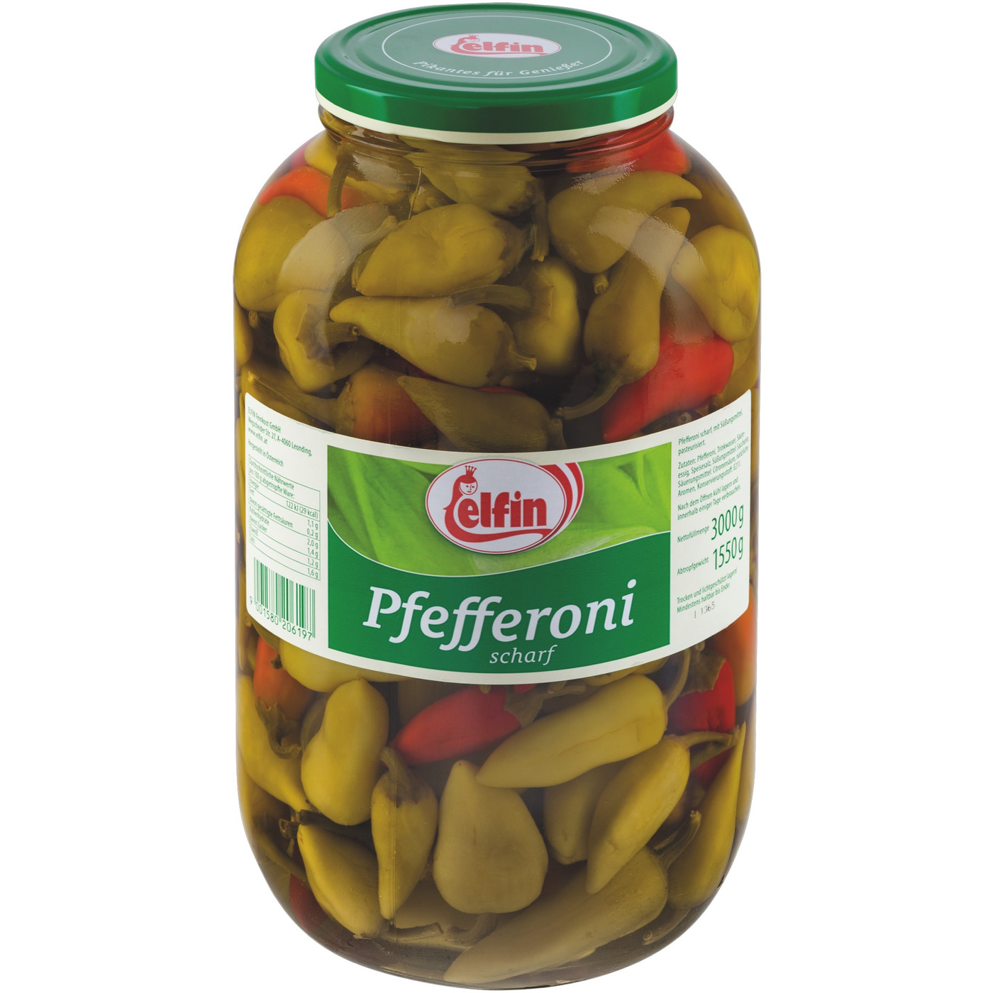 Transgourmet Österreich - Elfin scharfe Pfefferoni 3,68 l