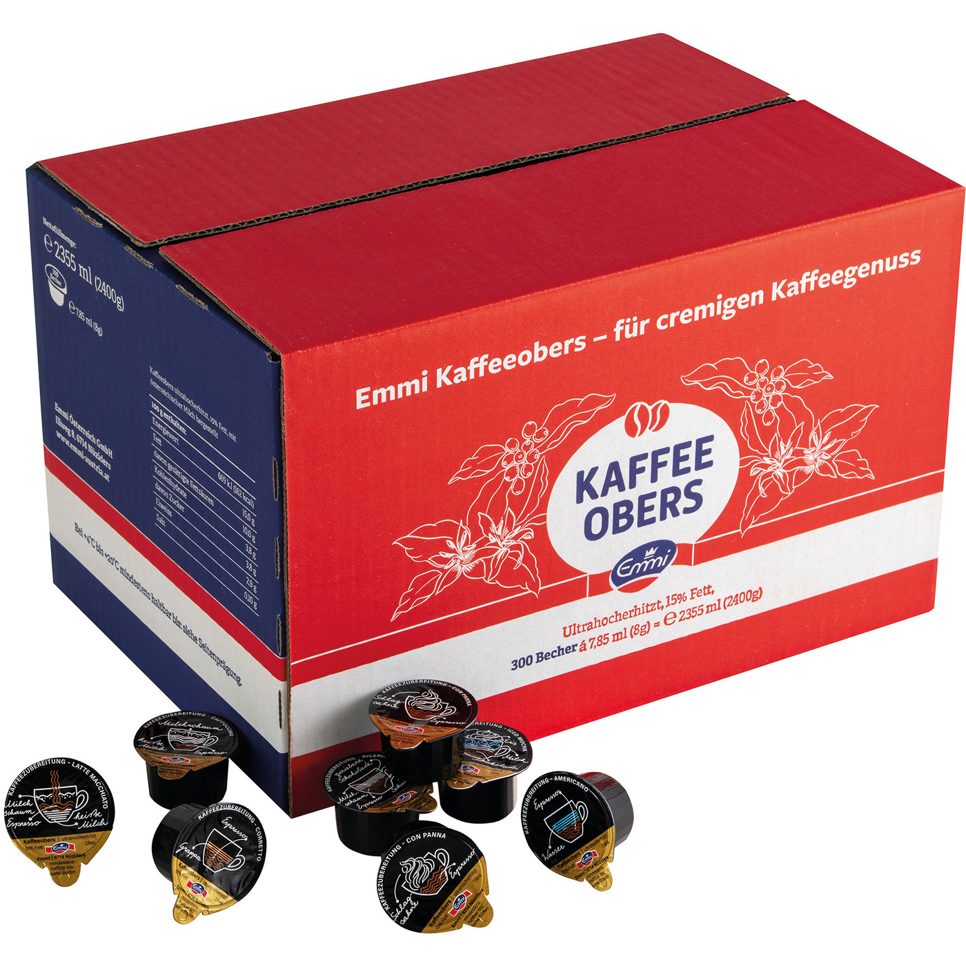 Transgourmet Österreich - Emmi Kaffeeobers 15% 300 x 8 g