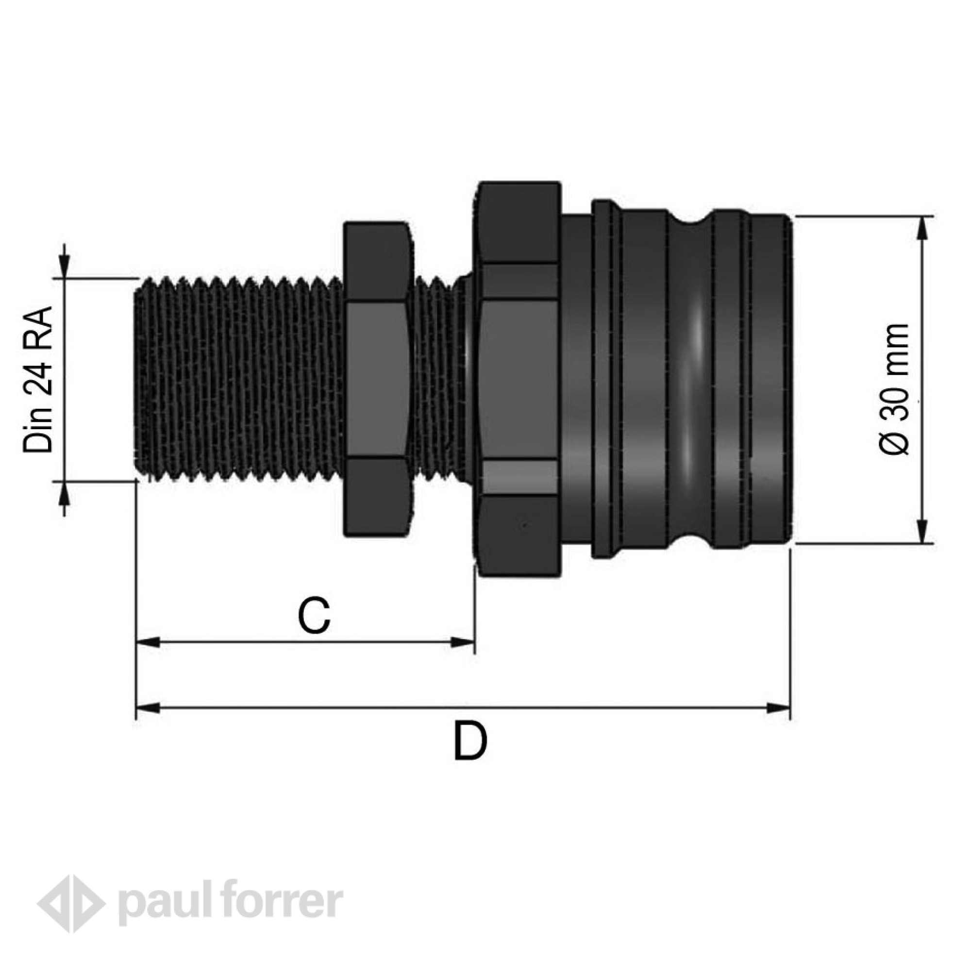 Paul Forrer AG - Bremskupplungsstecker ISO 5676