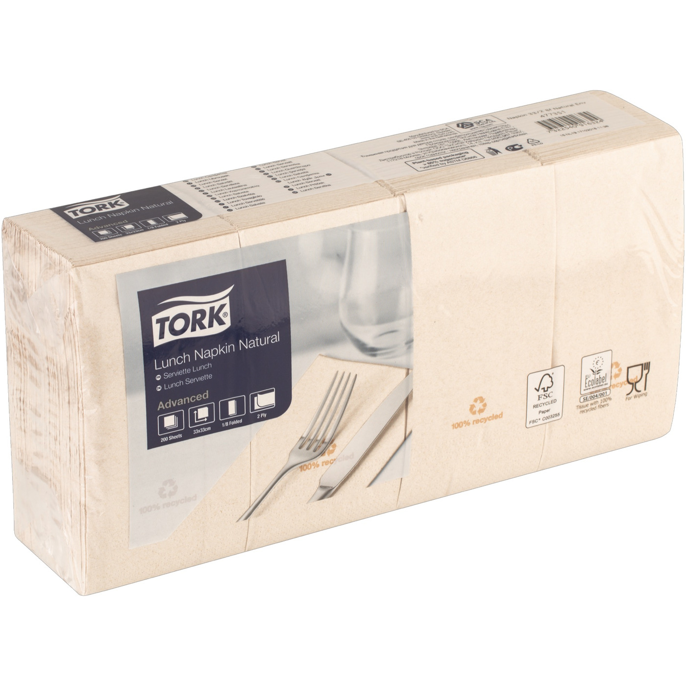 Transgourmet Österreich - Tork Lunch Servietten 33 x 33 cm, 2 lagig, 1/ ...